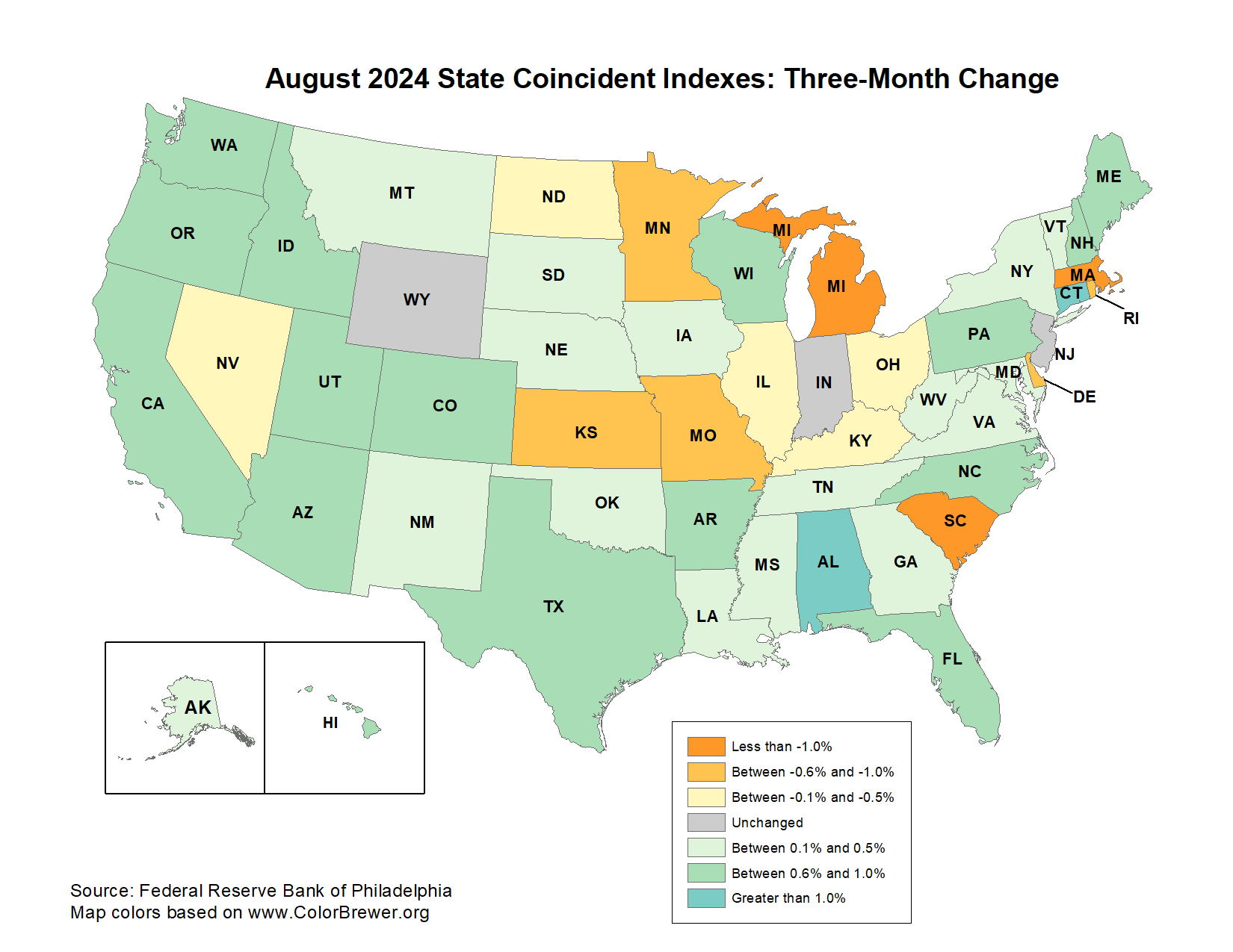 Historical Maps: State Coincident Indexes